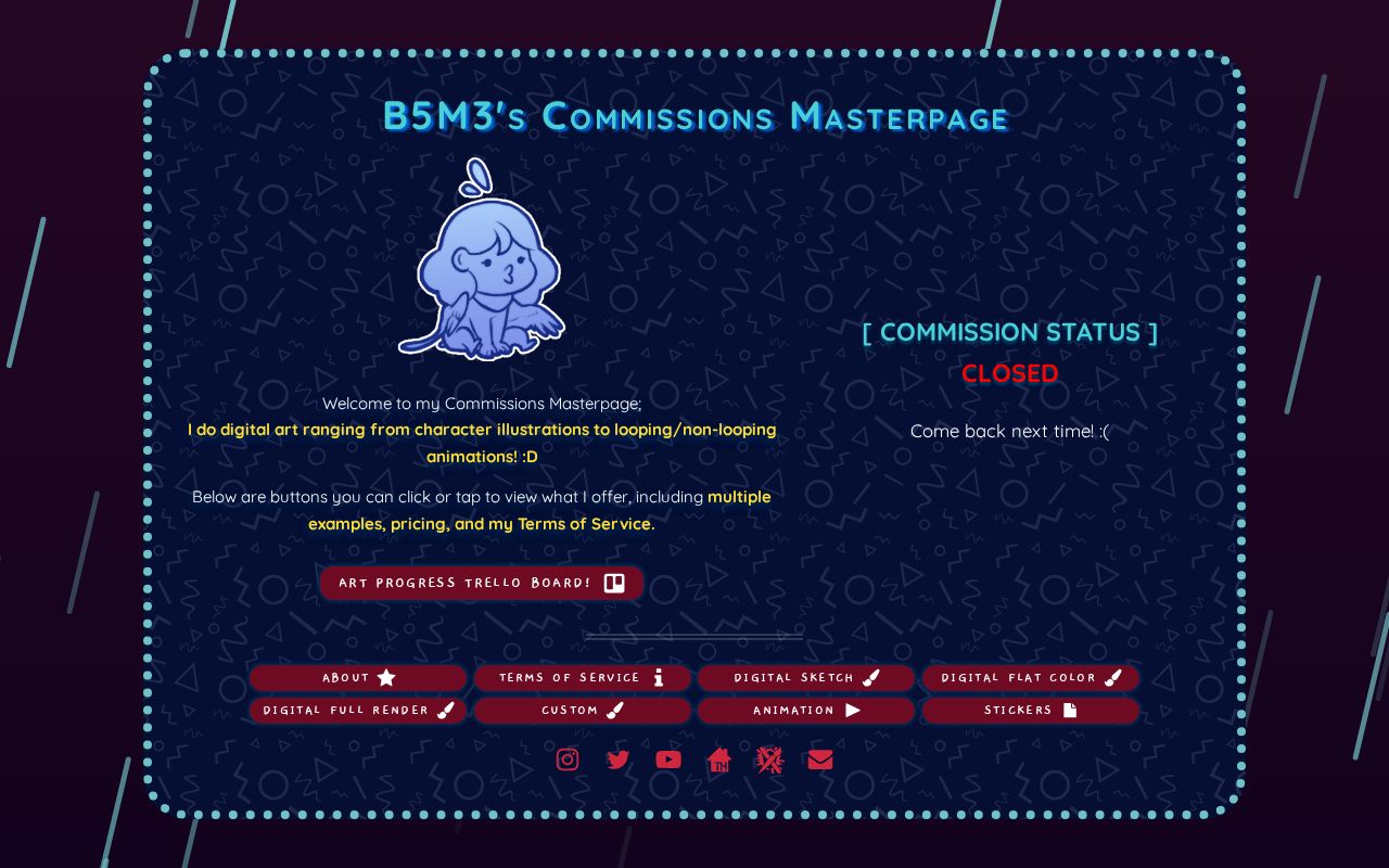 B5M3 Art Commissions